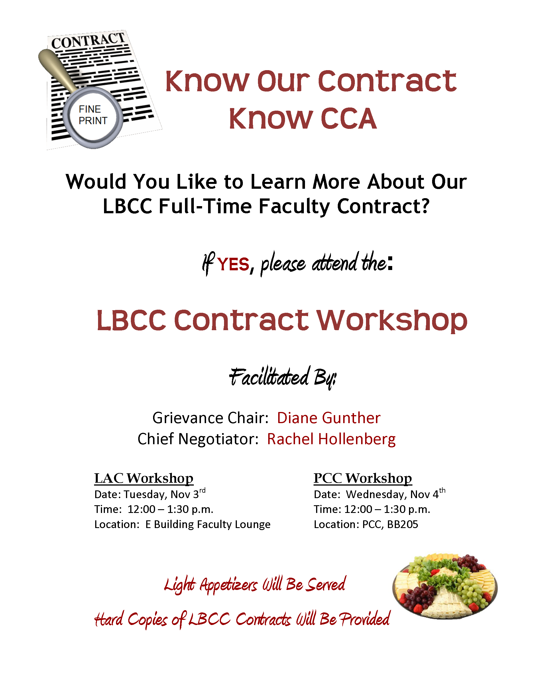 Know Our Contract Flyer – Long Beach City College Faculty Association